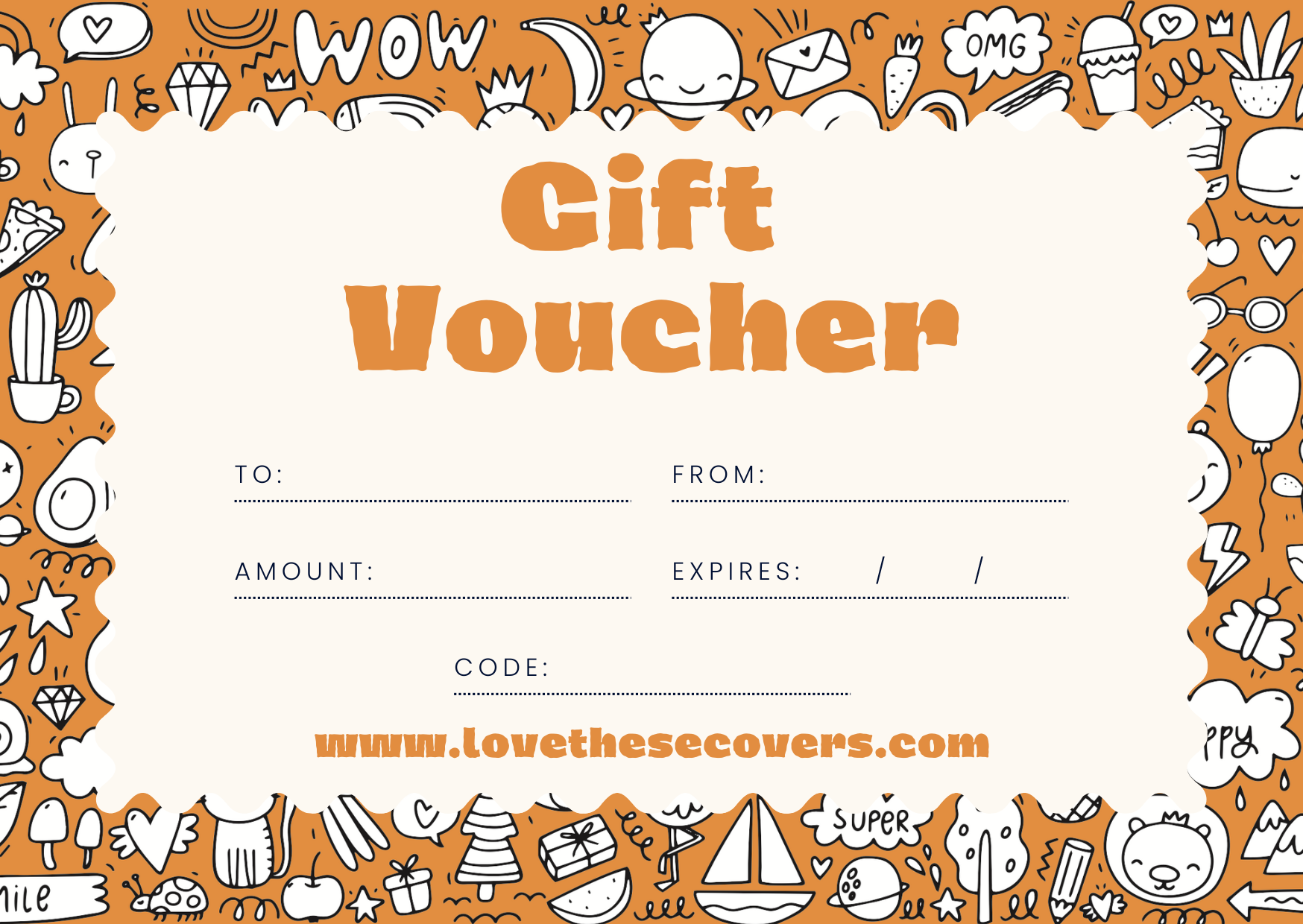 Love These Covers Gift Voucher